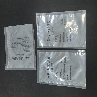 China Smooth Chamber Vacuum Pouches PA PE Clear Three Side Seal For Frozen Food Storage for sale