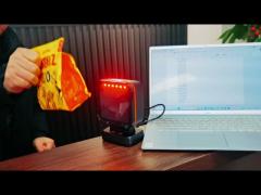 Scanner di codici a barre per desktop connesso a USB Scansione laser 1d 2d Impiego al dettaglio