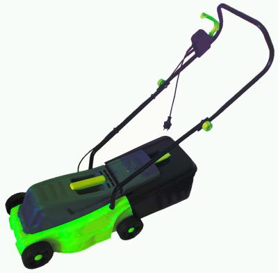 China 32 cm  Multiple input power electric lawn mower -  1000w / 1200w brsuh motor  / belt drive for sale