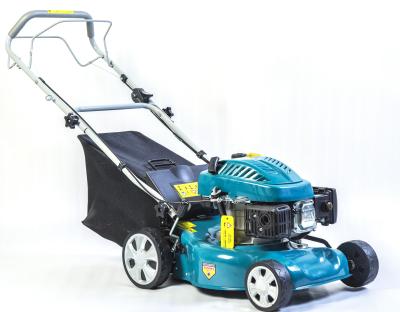 China Industrial High Efficiency 139 Cc Petrol Driven Lawn Mowers 17 Inch Residential Application for sale