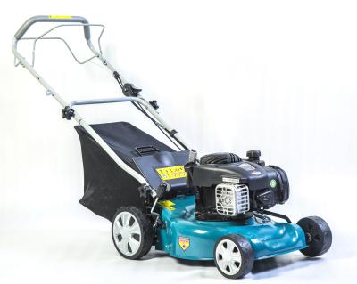 China Plastic Catcher Petrol Motor Mowers 410mm Cutting Width 28kg Gross Weight for sale