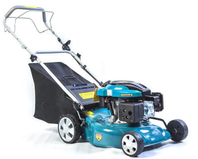 China Blue gasoline  lawn mower / Hand push -  140cc 18 Inch for sale