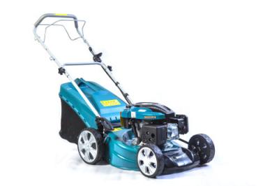 China 18 inch gasoline  lawn mower -  high wheel / high quality 159cc 70L for sale