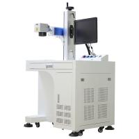 China Cabinet Desktop Laser Marking Machine with 30w Programmable Fiber Laser and Computer for sale