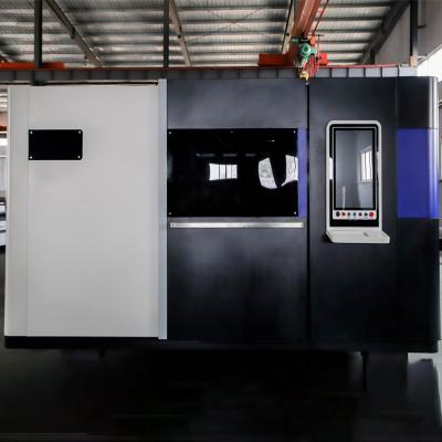 Cina Protezione a chiusura completa 12000w Cnc Fibra di metallo Laser Cutting Machine per acciaio inossidabile in vendita
