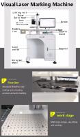 China Camera Ccd Visual Positioning Fiber Laser Marking Machine for Graphic Format Supported Dwg for sale