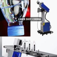 China Laser Printer With 10-Inch Touchscreen For Marking Plastic Pipes And Cables Laser Coding Machine CO2 Laser Printer for sale