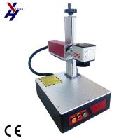 China Mini Portable Desktop Fiber Laser Marking Machine for sale