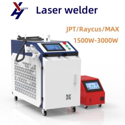 China Máquina portátil de soldadura por láser de fibra para trabajos de soldadura flexibles en venta