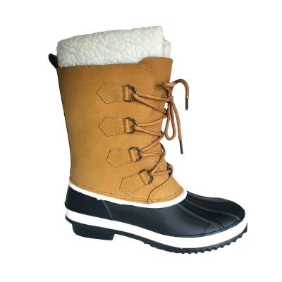 China Wholesale Lightweight Snow Boots Fashion Ladies Winter Snow Ribbon Fur Boots With Bows Non-slip Snow Boots factory