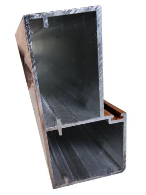 China Factory Aluminium Extrusion Casement Window Wood Grain Profiles for sale