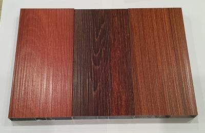 China 6063 Aluminium Extrusion Profiles with Wooden Grain with texture Custom made for sale