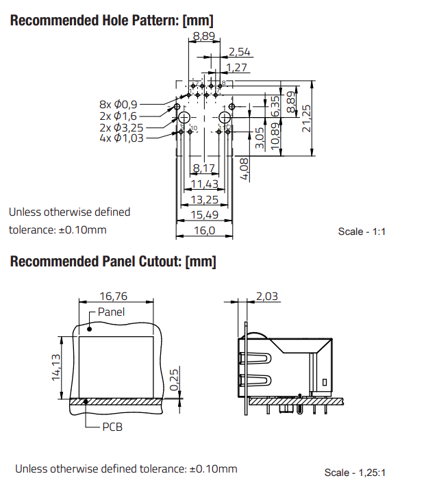 RJ45 Connector with Transformer