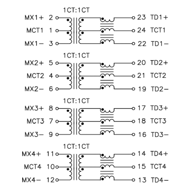 749050018 10G Transformer Datasheet