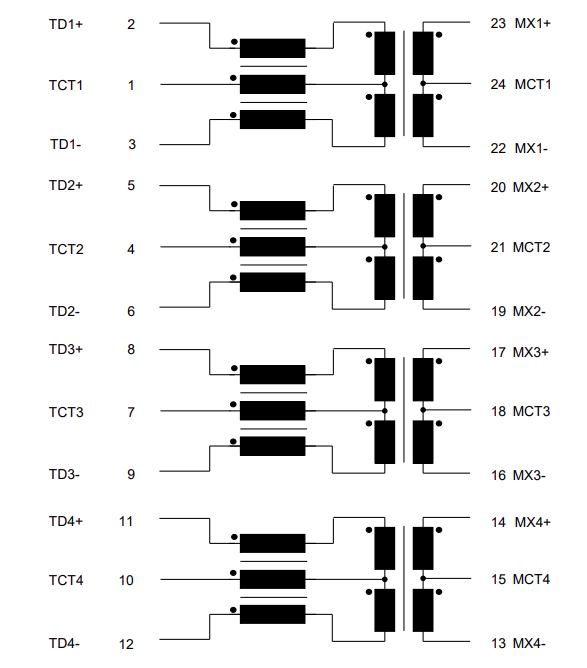 749080010 2.5/5G Base-T Transformer