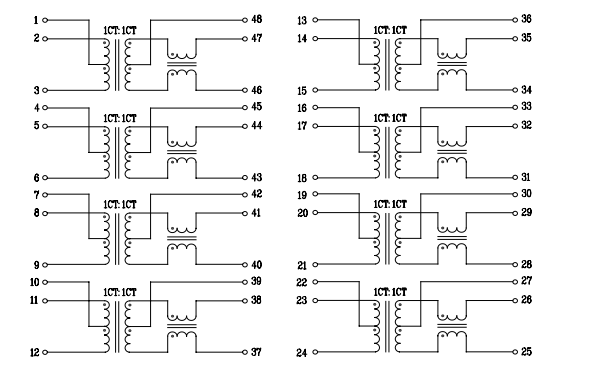 HB5605NL LAN Magnetic Transformer Datasheet