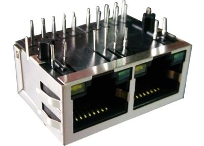 Cina ARJM12A1-811-BA-EW2 Ethernet Rj45 MagJack 5G BaseT, 1X2, Y/G, linguetta giù in vendita