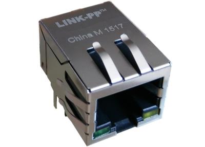 Cina Il porto di ARJM11A1-811-AB-ER2-T 1x1 ha impilato l'angolo retto Rj45 con 5G magnetico in vendita