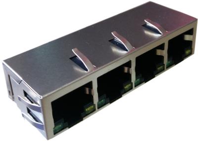 Chine 1761889-3 a protégé de gigabit de profil bas de MAG45 Jack modulaire 1X4/LED 2-1761889-1 à vendre