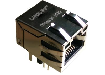 China 1840710-1 magnetische weibliche Steckfassung Rj45 RJ45 Jack 10/100/1000Base-T abgeschirmt zu verkaufen