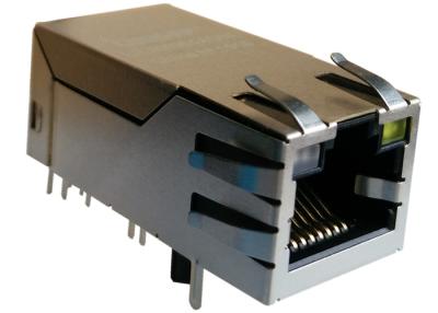 China 85793-1006 Gigabit magnetischer Jack 1x1 LED, 1000base-t Rj45 Pinout 85793-1007 zu verkaufen