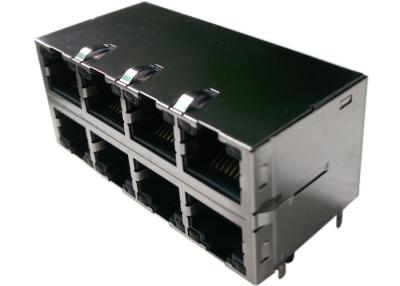 Chine 1840275-3 le POE a jalonné le circuit W/Leds 1840275-4 de POE du connecteur 10/100 de 2x4 RJ45 à vendre