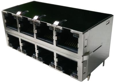 1-1840275-3 POE Magjack 2x4 10/100 POE 회로 W/Leds 1-1840275-4를 겹쳐 쌓였습니다