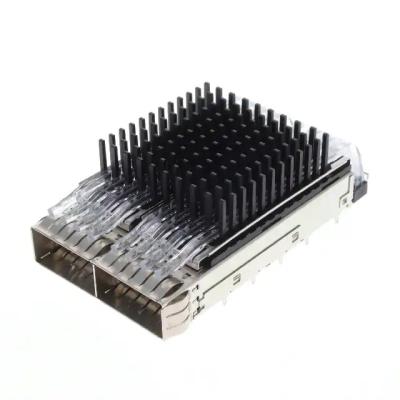 Chine 2170744-4 QSFP28 mettent en cage 1x4 le port 28 Gb/s par le trou à vendre