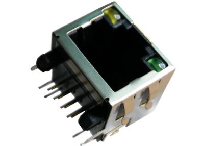 China Networking Plastic RJ45 Modular Jack W/LED , Through Hole 1116173-4 for sale