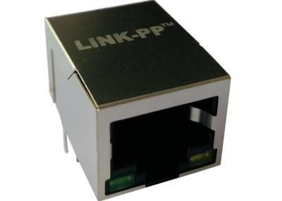 中国 LED LPJ0012HDNL を持つ A63-112-313P190 モジュラー コネクター/8P8C 磁気ジャック 販売のため