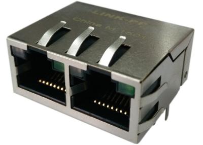 Cina 1840560-5 circuito di gigabyte di MAG45 Jack modulare 1X2, schermato, con il LED in vendita