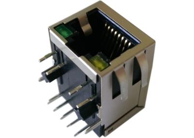 China 10Pin Gigabyte Rj45 Jack 5-6605435-8 mit integriertem Magnetics und LED zu verkaufen