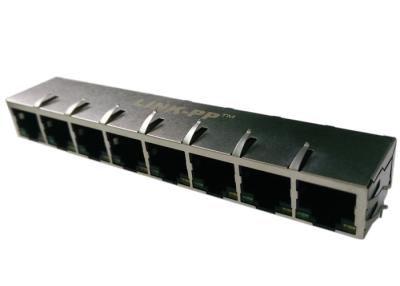Cina Magnetica integrata Linguetta-giù veloce di Ethernet RJ45 1x6 della Base-TX di J8064E66NL 100 in vendita