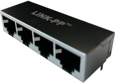 Cina Il porto veloce di Ethernet 1x4 della Base-TX di J8064E64NL Rj45 10/100 ha integrato la magnetica in vendita