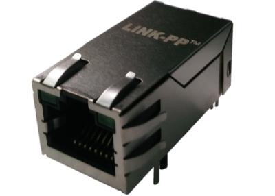 China GiGE Ethernet Socket RJMG201021410NR Rj45 10/100/1000Base-T With LED for sale