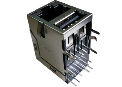 Chine ARJU21A-MCSA-AD-B-EMU2 RJ45 USB simple Jack avec 10/100 Base-TX magnétique à vendre