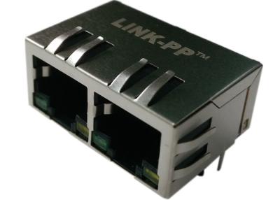 Cina Connettore di destra di angolo di magnetica RJ45 ARJ12A-MASD-A-B-EMU2 della doppia porta 10/100 in vendita