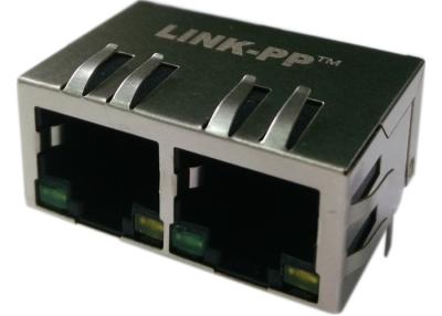 중국 다 항구 RJ45 HFJ12-2450ER-L12RL는 탭 아래로 10/100Base-T W/LED 이중으로 합니다 판매용