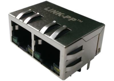 Dual Rj45 HFJ12-E2450ER-L11RL Halo FastJack Tab-Down 10/100Base-T W/LED