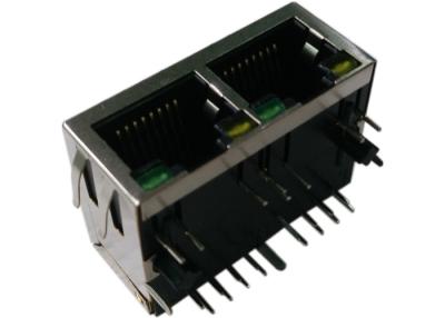 Cina Schermo W/LED del connettore 10/100Base-T della doppia porta Rj45 di XFATM9-CLxu2-4S in vendita