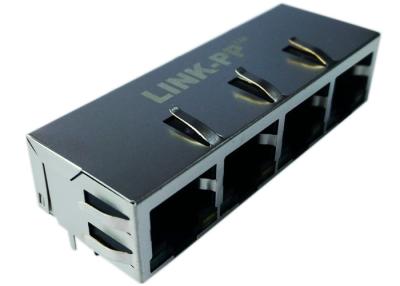 Cina schermo W/LED del connettore del Multi-porto RJ45 XFATM9G-CLxu4-4MS 1x4 10/100Base-T in vendita