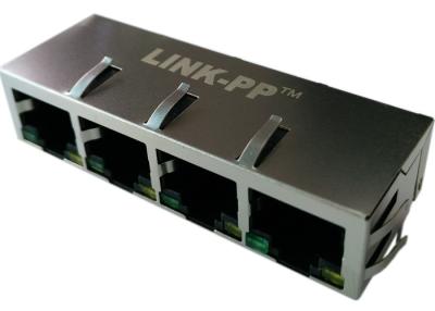 Cina Schermo W/LED di lan Jack di Rj45 1x4 10/100Base-T XFATM9K-CLxu4-4MS in vendita