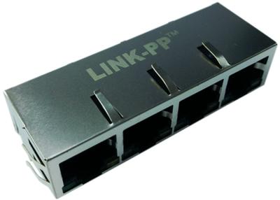 Cina Quad lo schermo W/LED di lan Jack del porto Rj45 10/100Base-T XFATM9KTVS-CLxu4-4MS in vendita