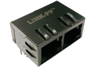 중국 다 항구 RJ45 XFATM2R-CLGY2-4MS는 방패 W/LED 잭 10/100Base-T 이중으로 합니다 판매용