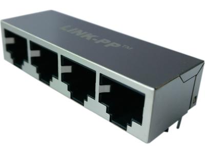 중국 RJ45 1x4 자석 XFATM2GA-COMBO4-2S 다 항구 이더네트 연결관 10/100BT 판매용