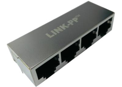 China Rj45 10/100/1000 BaseT AR14-3682 Gigabit, NO LED, NO EMI Fingers, Tab Down for sale