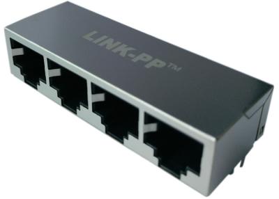 China Rj45 10/100/1000 BaseT AR14-3636 Gigabit, NO LED, NO EMI Fingers, Tab Down for sale