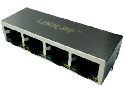 China Multi-port RJ45 AR14-3921I Quad Port Gigabit, NO LED, NO EMI Fingers for sale