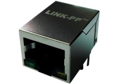 AR11-3723 RJ45 1x1 자석 10/100 BaseT LED G/Y의 EMI 손가락 없음