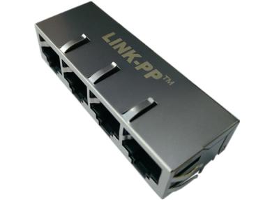 China HFJ14-1G16ERL-multi-Haven 1x4 lusje-onderaan de Schakelaar van Ganged Gigabit RJ45 Te koop